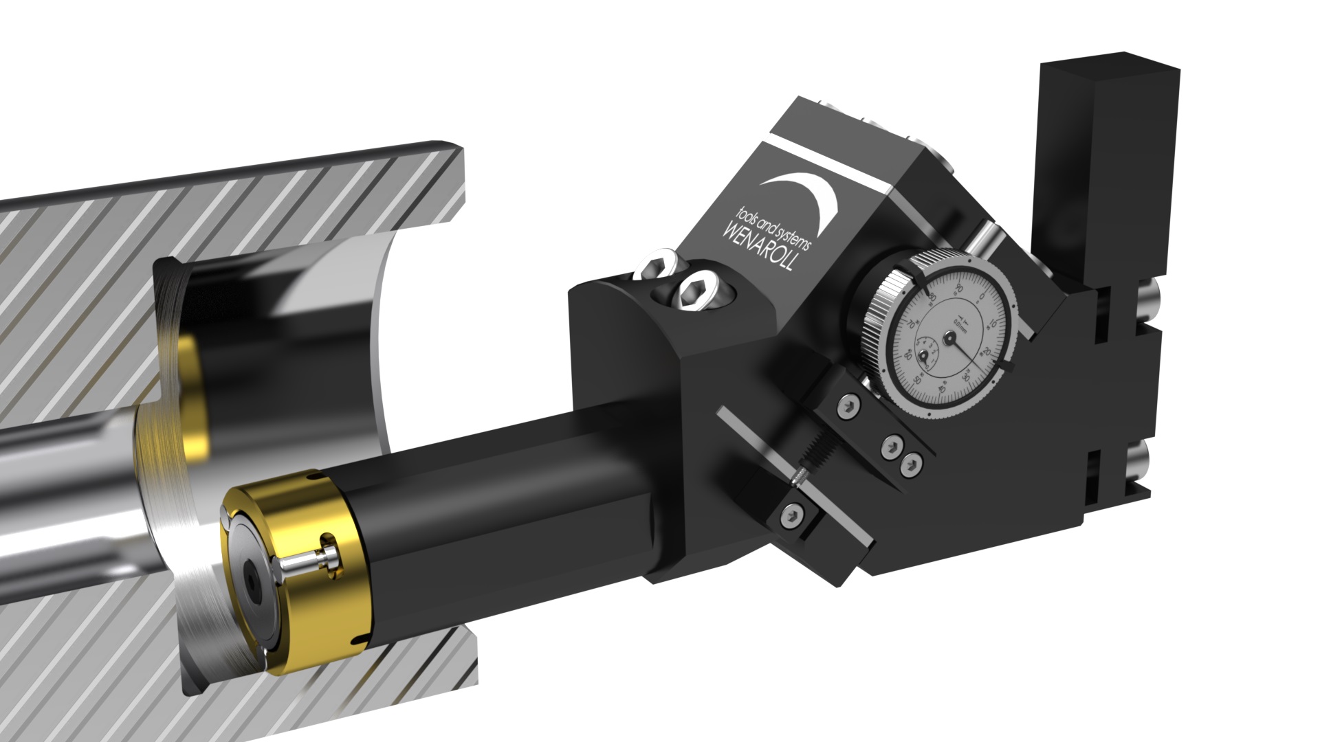 Eenrol gladwalsgereedschap voor boringen ERGI-2 | QTH